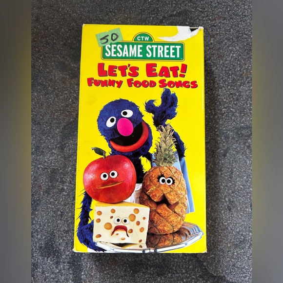 Media | Sesame Street Lets Eat Funny Food Songs Vhs | Poshmark